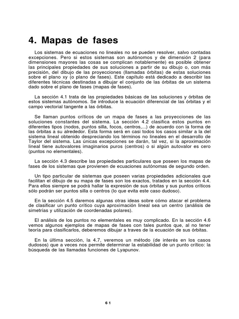 Mapa de Fases | PDF | Ecuaciones | Integral