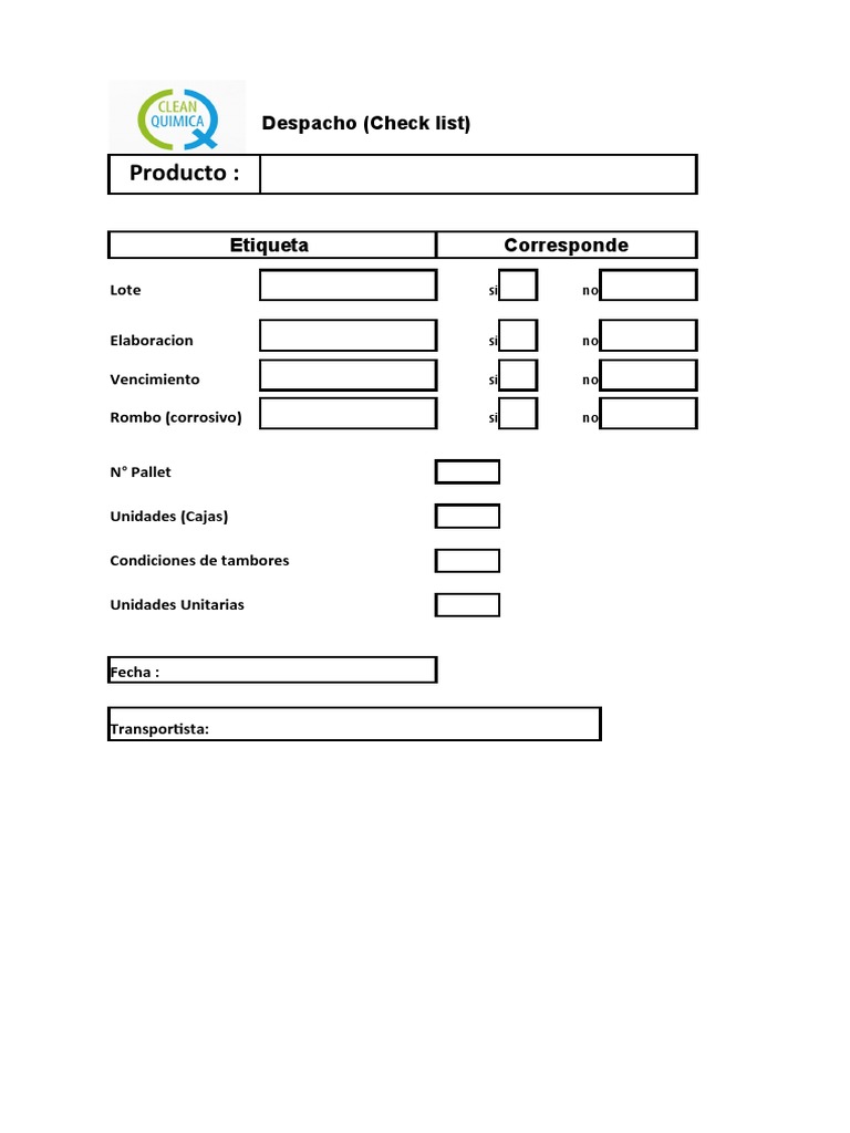Planilla de Despacho | PDF