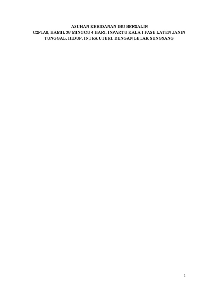 Askeb Bulin 3 Patologis Letsu-1 | PDF