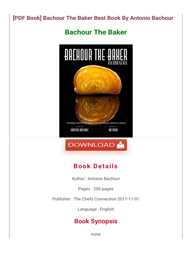 (PDF Book) Bachour The Baker Best Book by Antonio Bachour | PDF | E ...