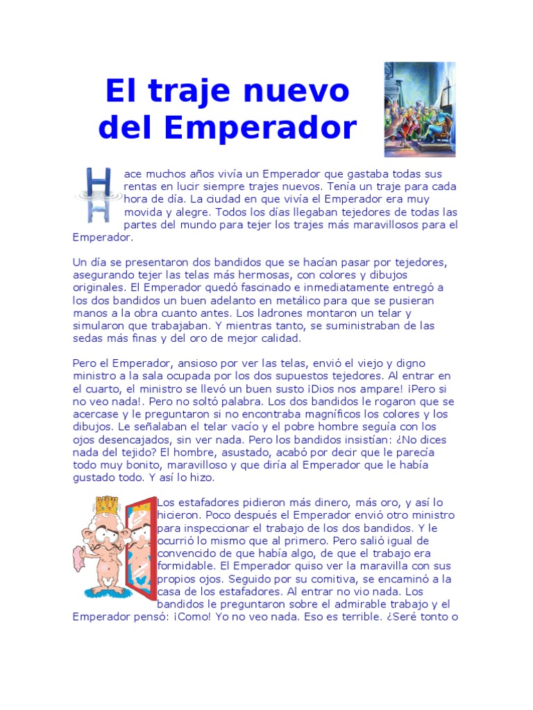 El Traje Nuevo Del Emperador | PDF