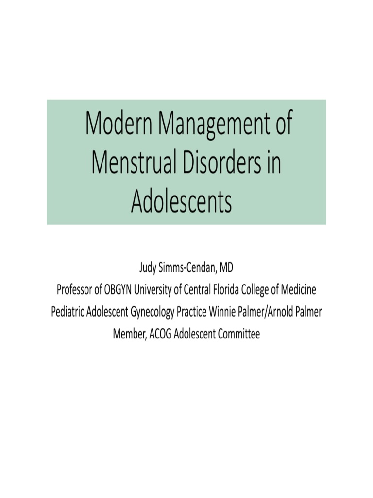 Slides AUB | PDF | Menstruation | Medical Specialties