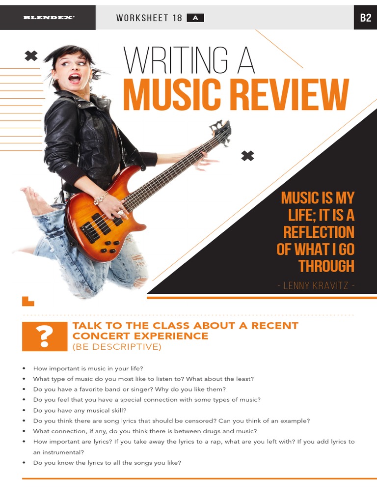 18 - Writing A Music Review | PDF