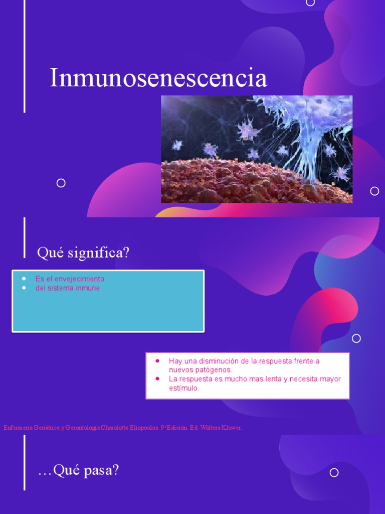 Inmunosenescencia | PDF | Sistema inmune | Dieta y nutrición