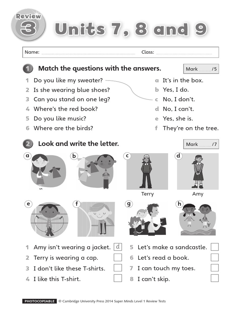 SM L1 Review 3 Test | PDF | Clothing