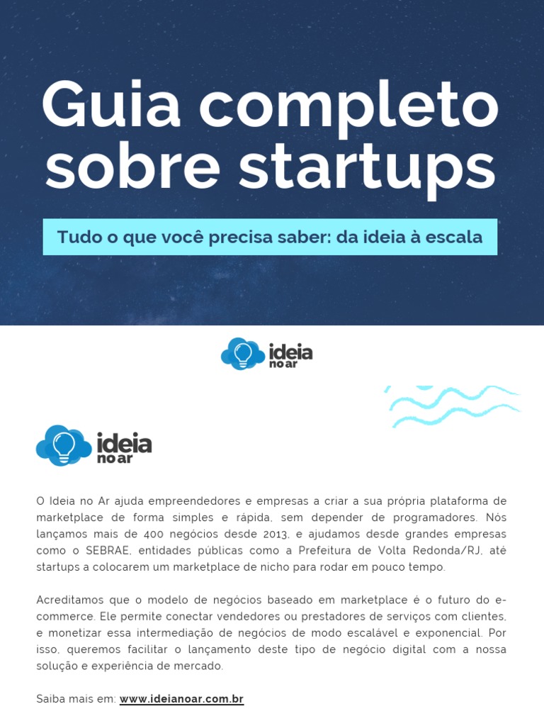 Guia Completo de Startup | PDF | Empresa Startup | Microempresas e ...