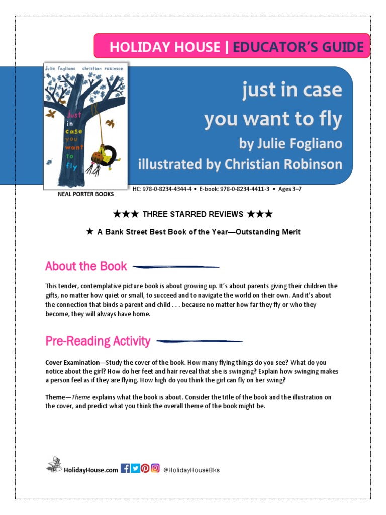 Just in Case You Want To Fly: by Julie Fogliano Illustrated by ...
