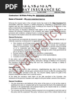 CAR - Munich Re | PDF | Deductible | Indemnity