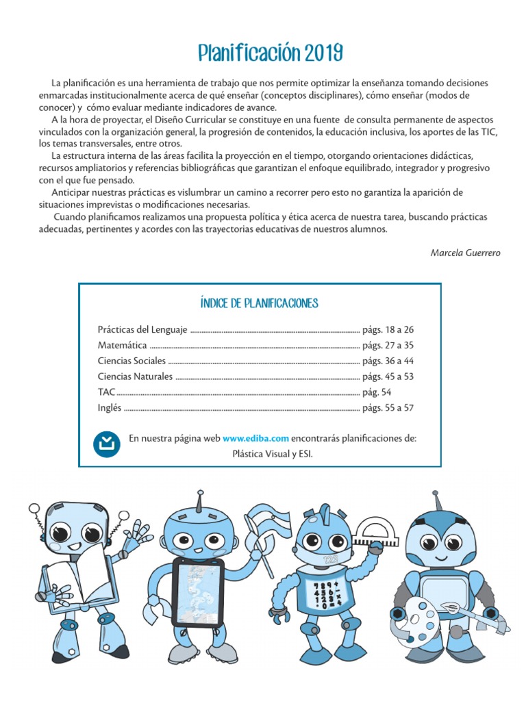 Planificación Anual 2019 SEGUNDO CICLO | PDF | Puntuación | Autor