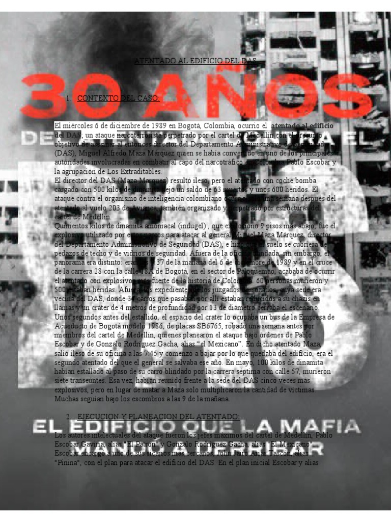 Atentado Al Edificio Del Das | PDF | Colombia