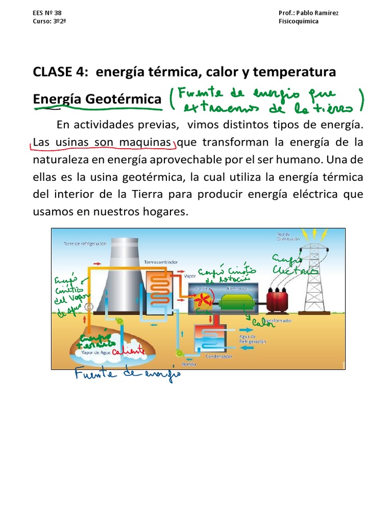 CLASE 4 Energía Térmica Calor y Temperatura 21-04-21 | PDF ...