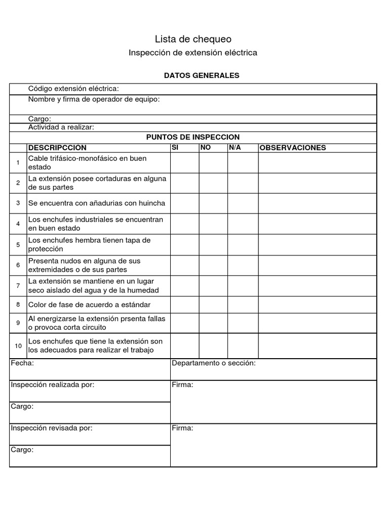 Check List Extension | PDF