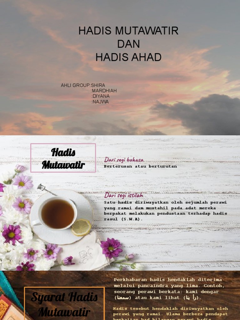 Hadis Mutawatir Dan Hadis Ahad | PDF