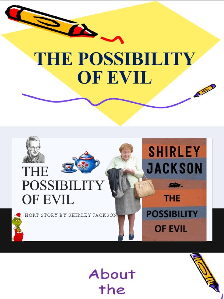 The Possibility of Evil | PDF | Irony