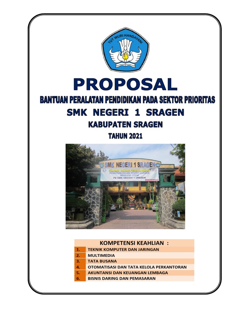 Proposal Bantuan Peralatan Tahun 2021 - Ok | PDF | Bisnis | Seni