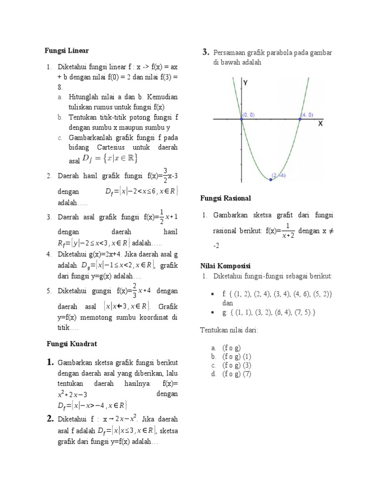 Fungsi Linear | PDF | Metode & Bahan Ajar | Komputer