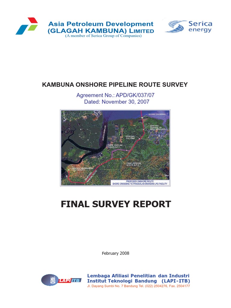 Final Survey Report - Main | PDF | Surveying | Geophysical Survey ...