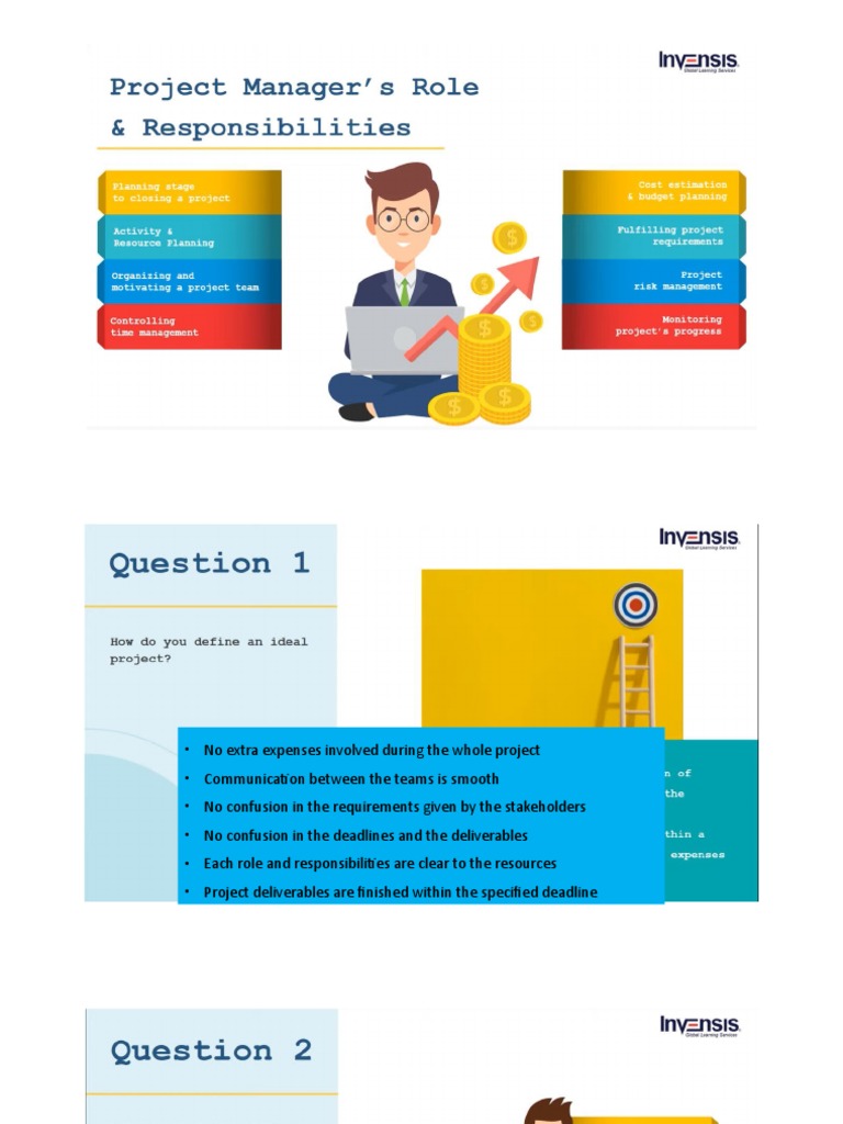 Project Manager Questions | PDF