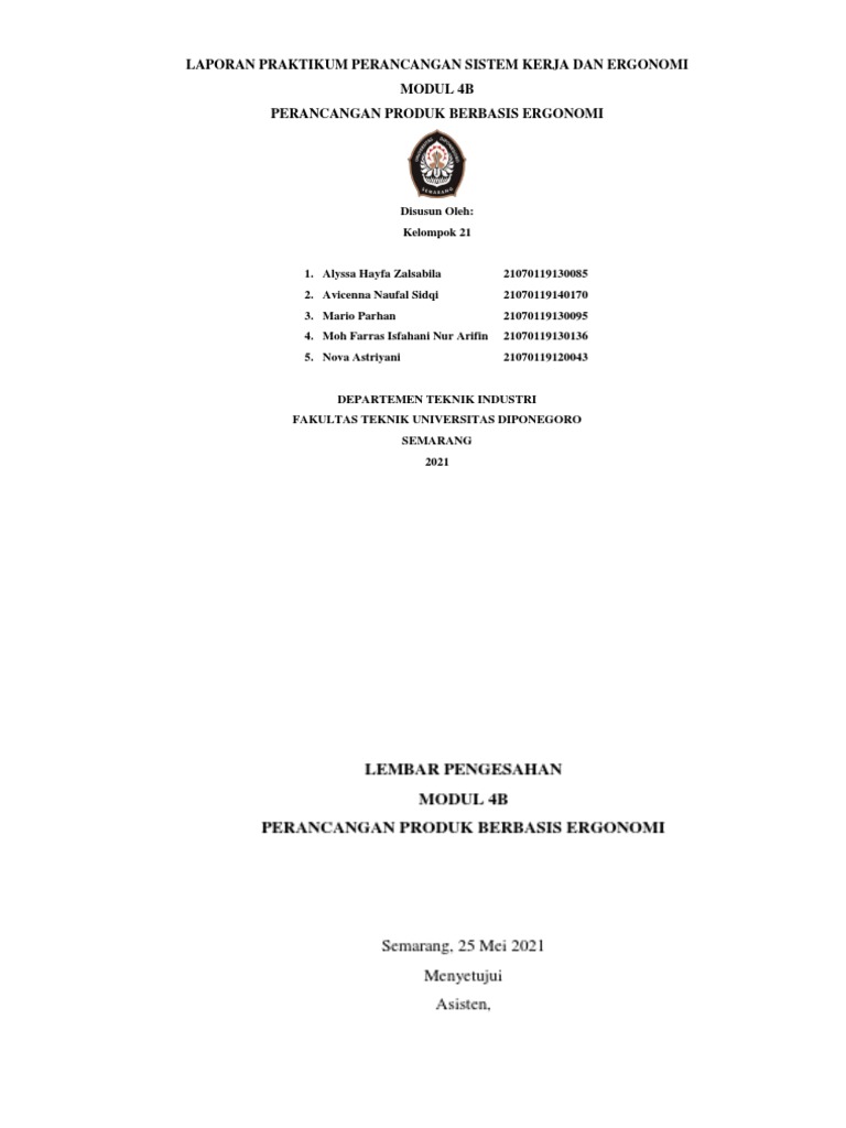 Laporan Praktikum PSKE 2021 - Modul 4B - Kelompok 21 | PDF | Komputer