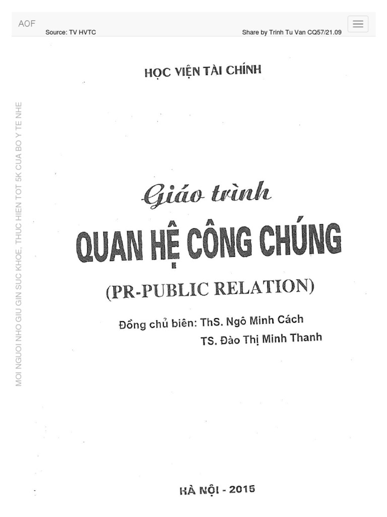 Giáo Trình QHCC | PDF