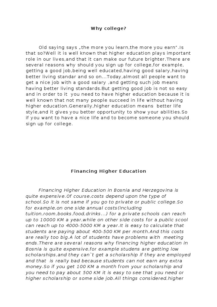 Benefits and Costs of College Education | PDF | Career & Growth
