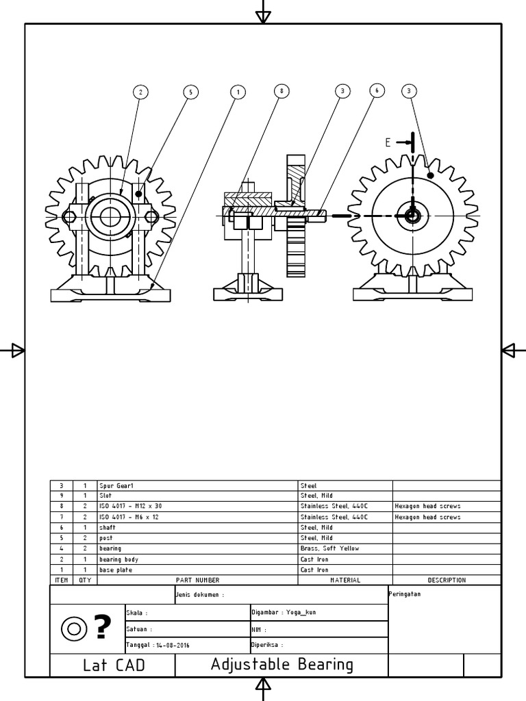Adjustable Bearing PDF V2 | PDF | Screw | Steel