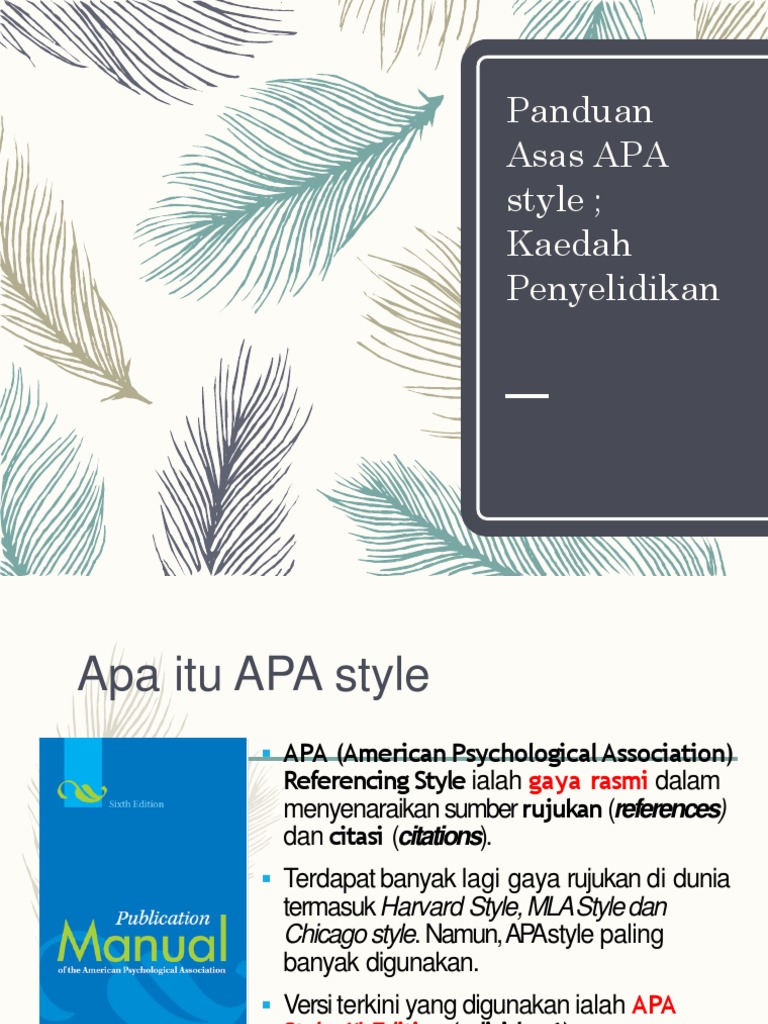 APA Style | PDF