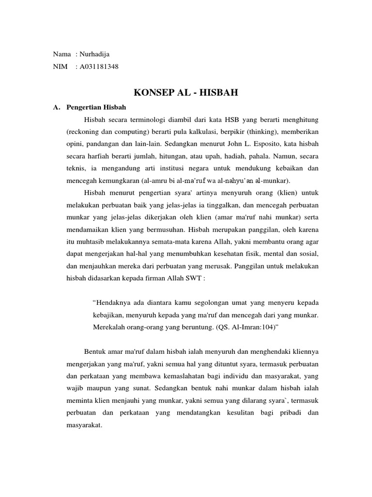 RMK Al Hisbah | PDF | Politik