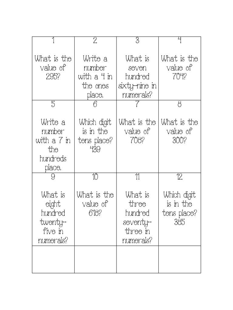 Place Value Scoot | PDF