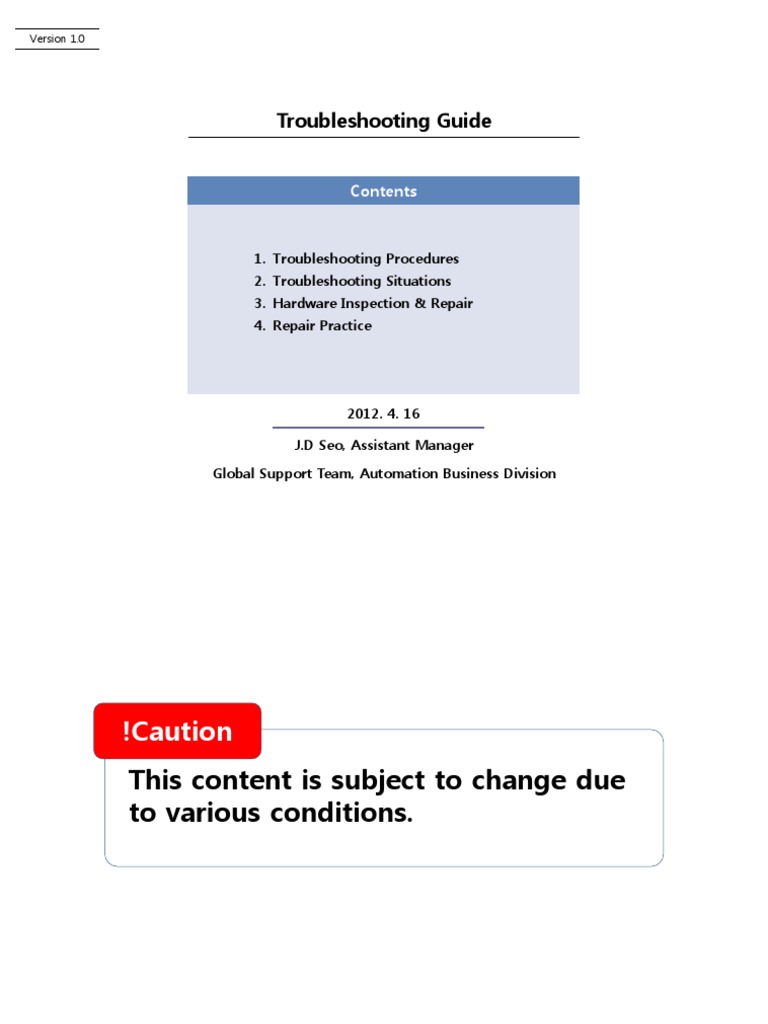 INV Trouble Shootguide (Engver.) | PDF | Power Inverter | Electric Motor
