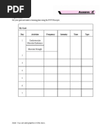 Sample Fitt Plan | PDF