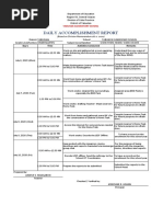 Daily Work Update Sheet Format | PDF