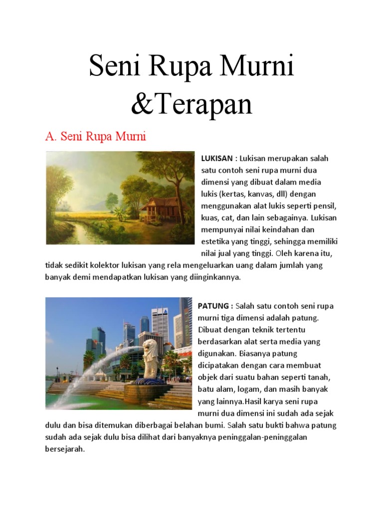 Seni Rupa Murni | PDF