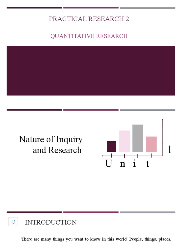 Practical Research 2 Inquiry Kinds Across Fields | PDF | Quantitative ...