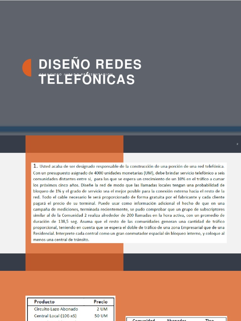 Diseño Redes Telefonicas | PDF | Central telefónica | Cambio de paquetes