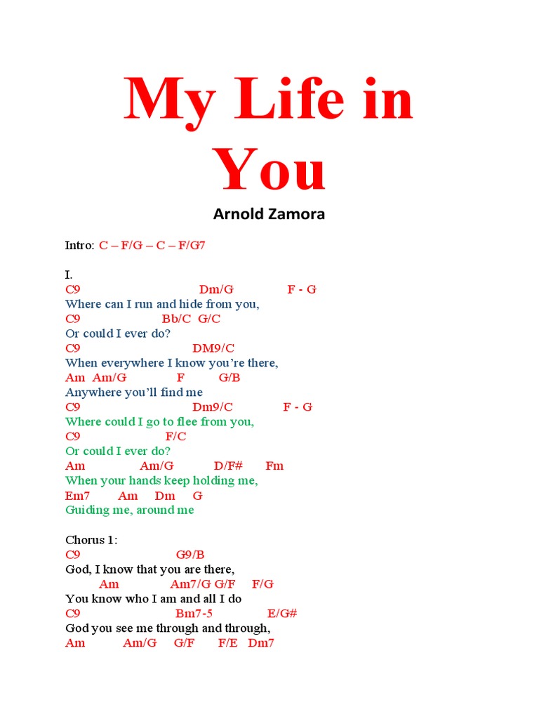 My Life in You: Arnold Zamora | PDF