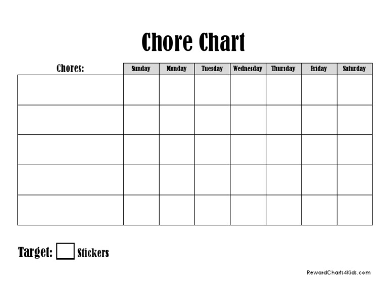 Chore Chart 1 | PDF