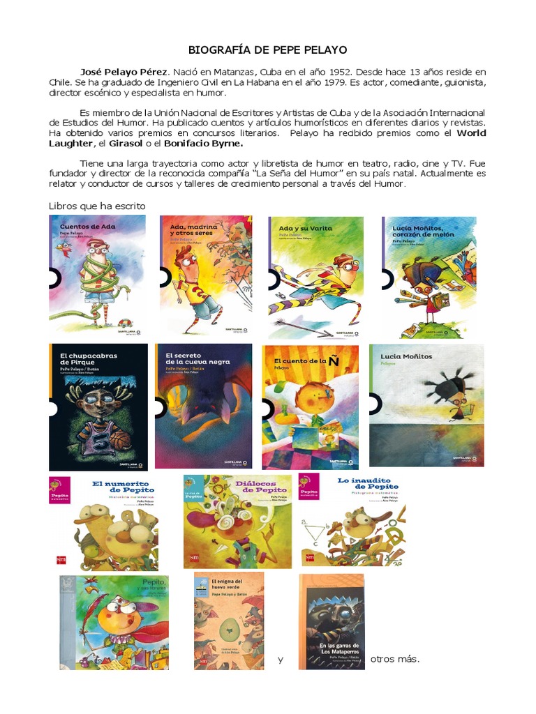 Biografía de Pepe Pelayo | PDF