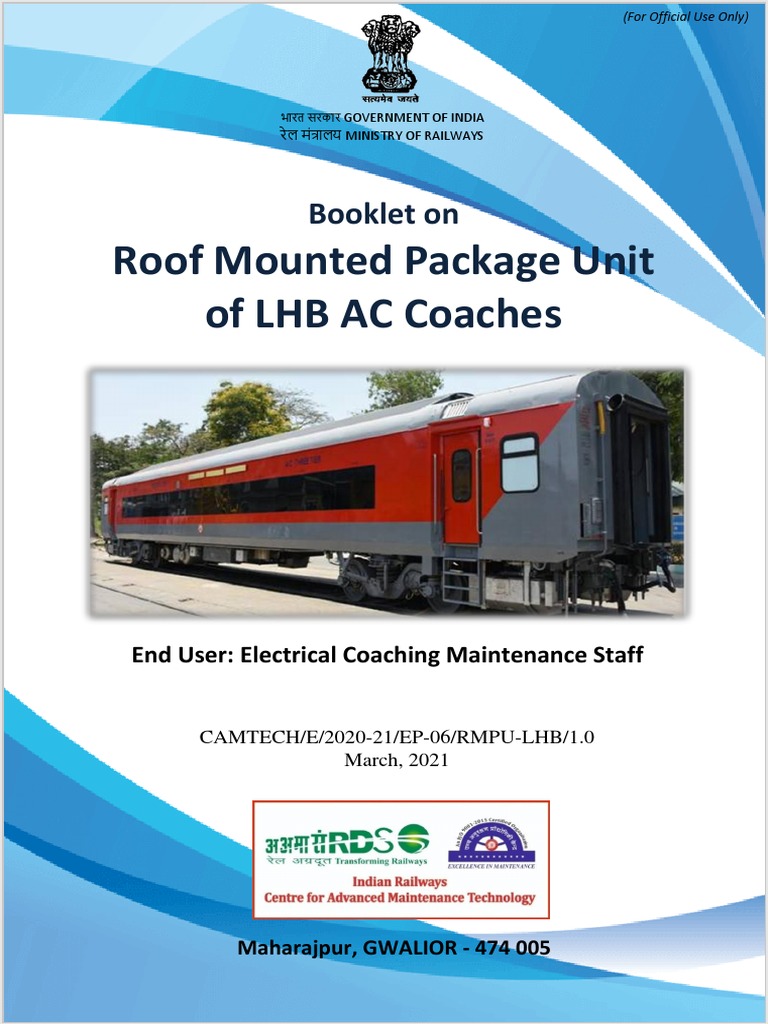 RMPU Guide for LHB AC Coaches | PDF | Air Conditioning | Thermostat