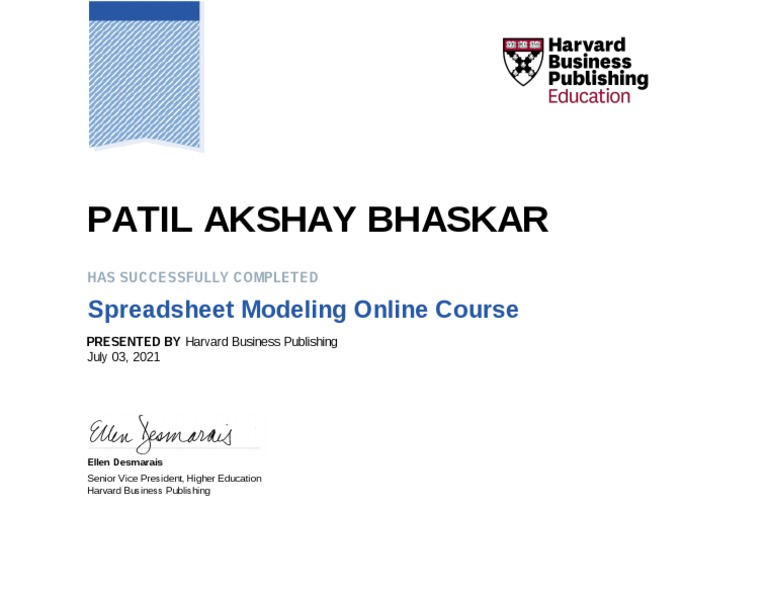 Spreadsheet Modeling Online Course Excel 2013 | PDF