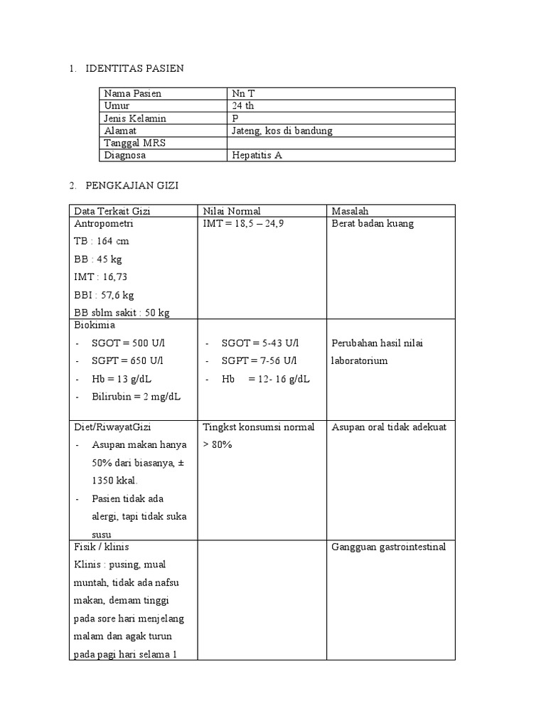 PAGT KASUS Hepatitis A | PDF
