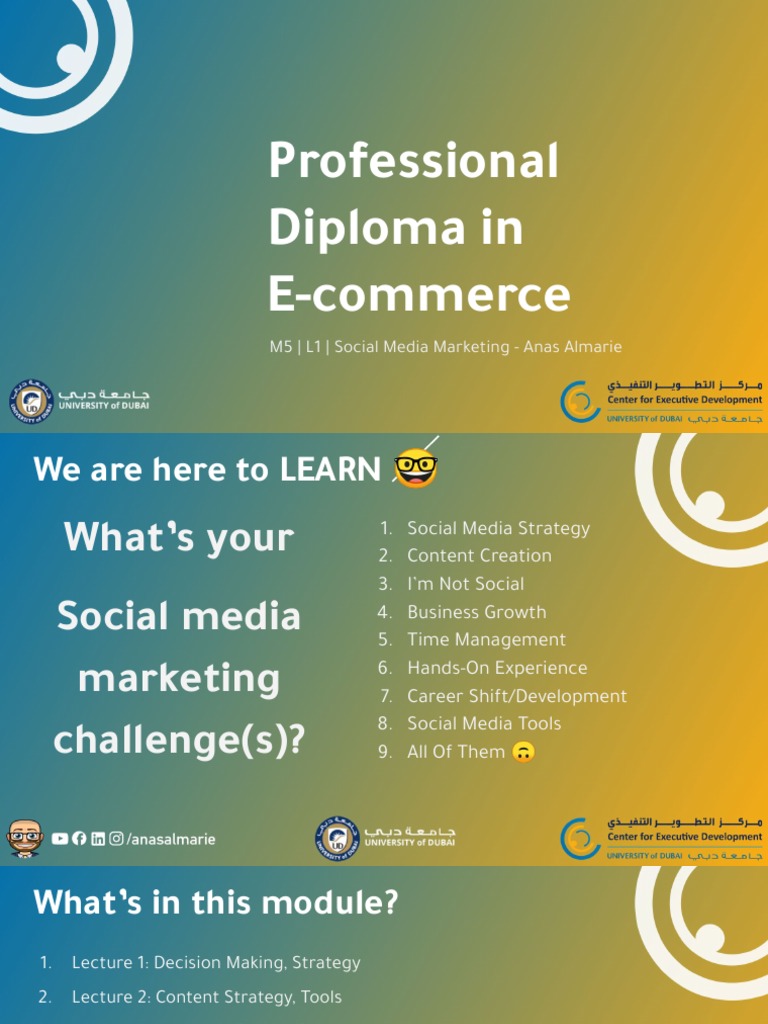 M5 - L1 Ecommerce Social Media Marketing - UOD Q1 2021-2 | PDF
