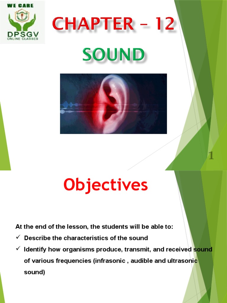 Sound Chapter-12 Class 8 | PDF | Ear | Sound