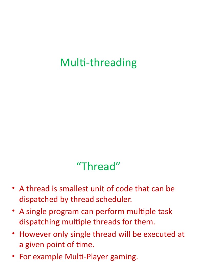 Mutitreading in Java | PDF | Thread (Computing) | Process (Computing)