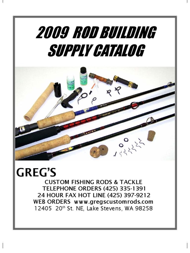 2009 Rod Building Supply Catalog: Greg'S | PDF | Fishing Rod | Fishing ...