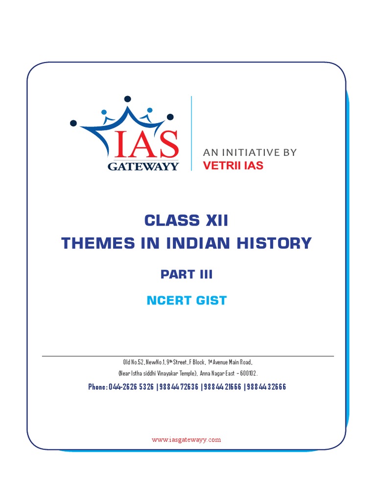 Class Xii Themes in Indian History: Gatewayy | PDF | Mahatma Gandhi ...