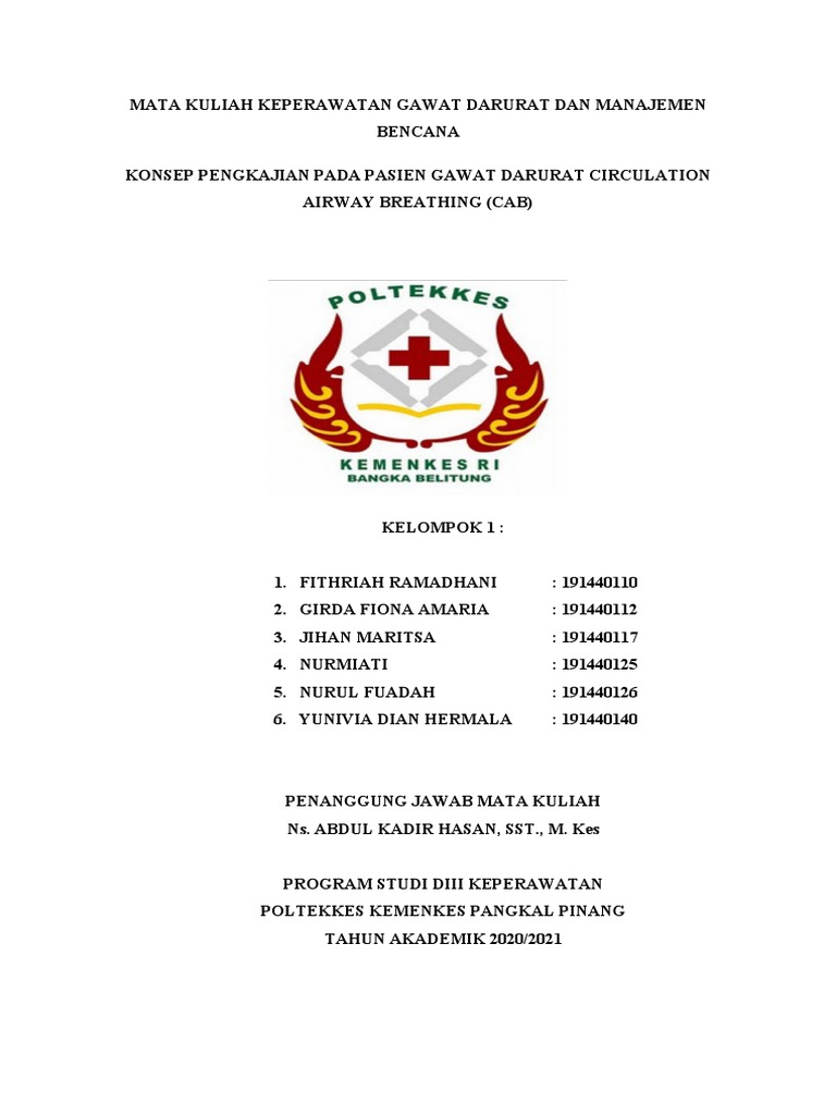 Mata Kuliah Keperawatan Gawat Darurat Dan Manajemen Bencana | PDF
