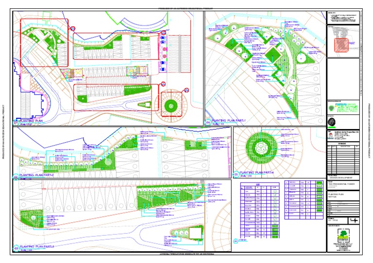 TPT - Land Scape - PLANTING - PART PLAN 1 | PDF
