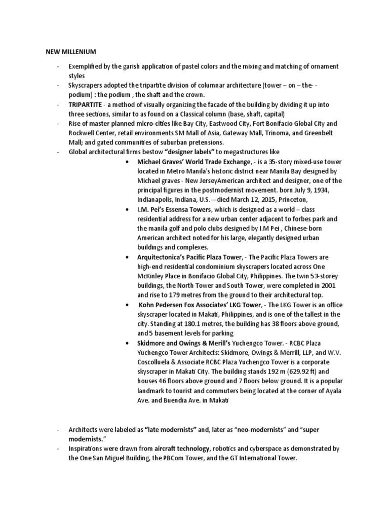 New Millenium - TRIPARTITE - A Method of Visually Organizing The Facade ...
