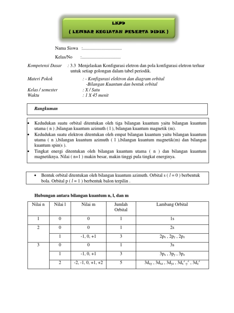 LKPD KD 3.3 Pert 1 | PDF